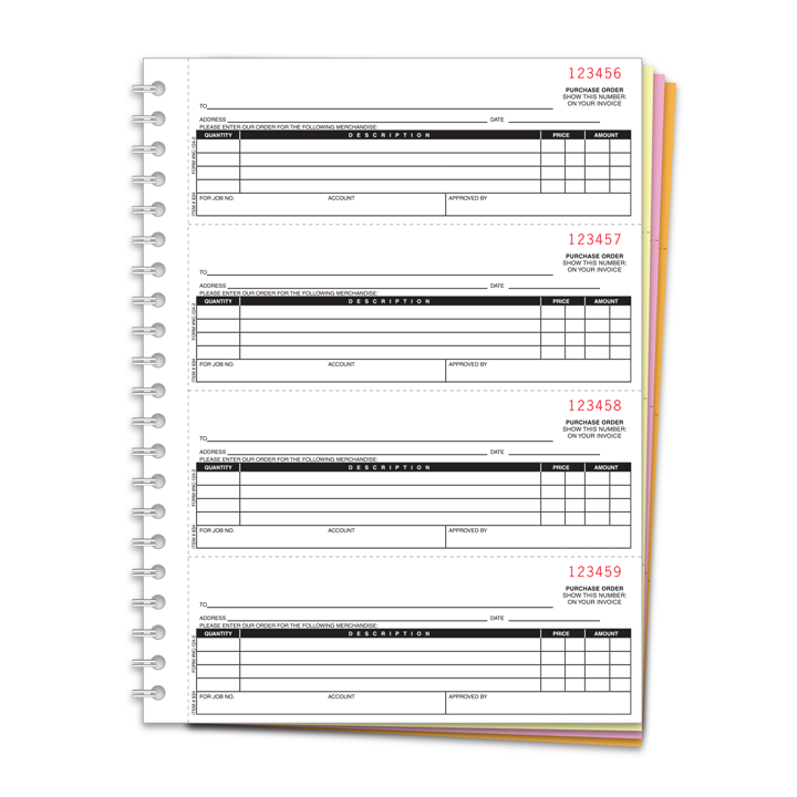 PURCHASE ORDER BOOKS-CUSTOM – SNYADS Services