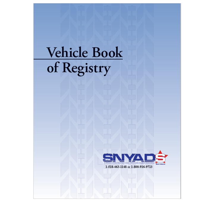 NYS VEHICLE BOOK OF REGISTRY / POLICE BOOK – SNYADS Services